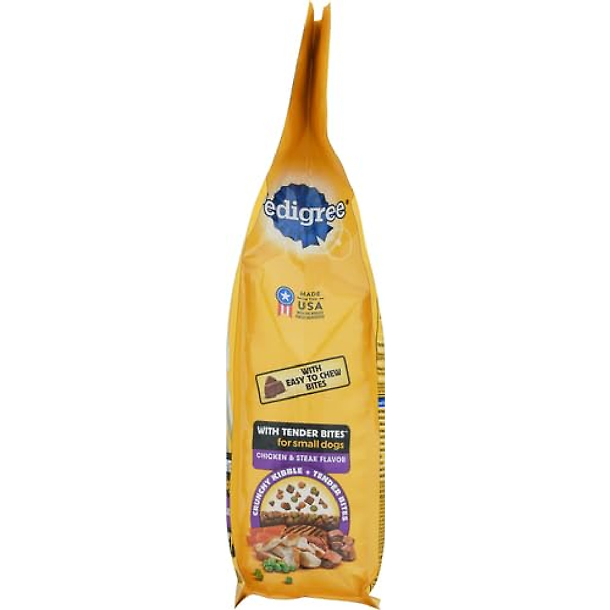 Pedigree With Tender Bites for Small Dogs Adult Dry Dog Food, Chicken and Steak Flavor, 3.5 lb. Bag