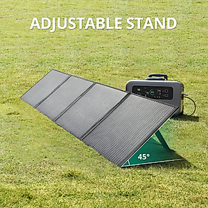 Zendure 200W Foldable Portable Panel with Kickstand, Durable Lightweight Panel Waterproof IP54 Portable Solar Panel Compatible with Zendure/Other Power Stations (with MC4 to XT60 Cable)