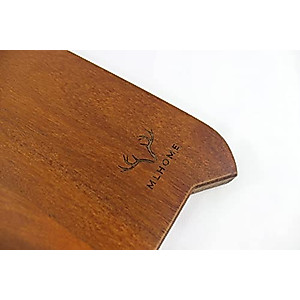 Antler Wooden Charcuterie Board, Decorative Acacia Wood Deer Bread Board, Rustic Elk Cutting Board, Housewarming, Anniversary, Wedding Gifts for Hunters, Home Kitchen and Cabin Decor