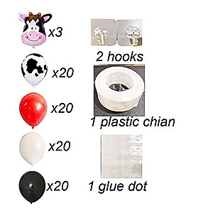 Cow Party Decorations-Cow Balloon Garland Arch Kit for Cowboy Cowgirl Party Decorations Baby Shower Animal Birthday Party Suppllies