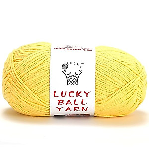 1PCS Milk Cotton Yarn,Yarn for Crochet,Amigurumi Yarn,Crochet Yarn for Crocheting,Cotton Yarn,Soft Yarn for Sweater,Hat,Socks,Baby Blankets(Golden)