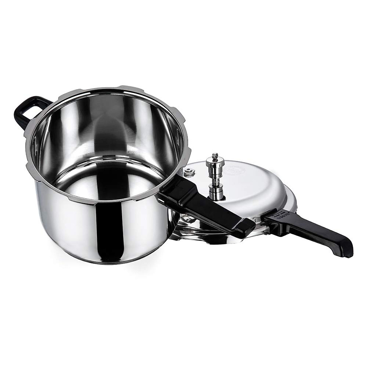 Vinod Pressure Cooker Stainless Steel – Outer Lid - 7 Liter – Induction Base Cooker – Indian Pressure Cooker – Sandwich Bottom – Best Used For Indian Cooking, Soups, and Rice Recipes, Quinoa