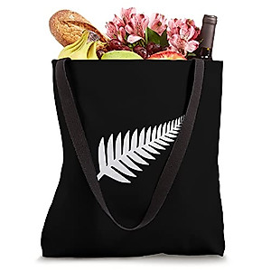 New Zealand Fern Icon NZ Black Proud Kiwi Gift Tote Bag