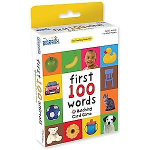 Briarpatch, First 100 Words Matching, Kids Early Learning Card Game Activities, Travel Game for Preschoolers and Family, Ages 2+