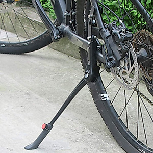 Bike Kickstand, Adjustable Rear Mount Aluminum Alloy Bicycle Kickstand for 26” 28” 700C 24”- 29” inch Adult Bike Mountain bike Road Bike BMX MTB
