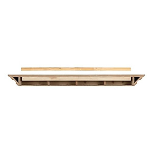 Pearl Mantels ARYB72618 Clean, Sophisticated Premium Grade A MDF Mantel Shelf, 72" L x 10" D x 5" H, Crisp White Paint, The Perfect Compliment to Your Hearth and Home