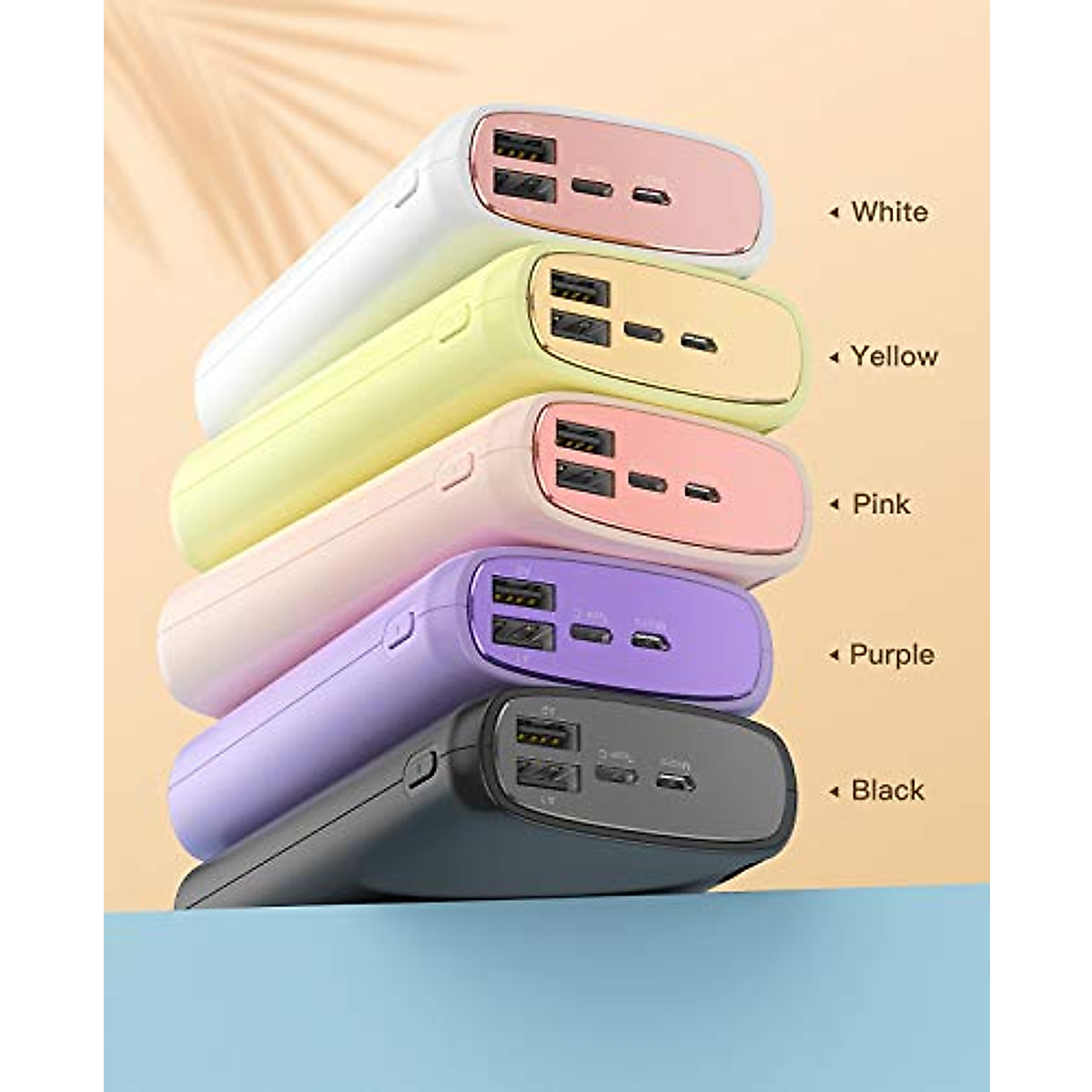 Kuulaa Portable Charger 26800mAh, High Capacity Power Bank, Dual-Input and Dual-Output Battery Pack USB C, Cell Phone Battery Chargers for iPhone, Samsung Galaxy, Google LG & etc