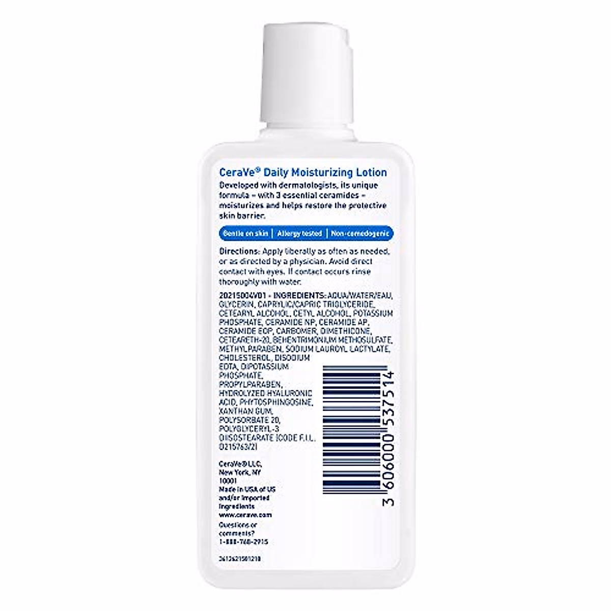 CeraVe Daily Moisturizing Lotion | 3 Ounce | Face & Body Lotion for Dry Skin with Hyaluronic Acid | Fragrance Free