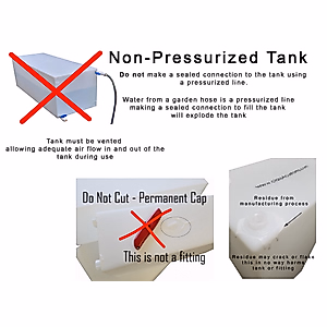 Class A Customs | RV Fresh and Gray Water Tank | Combo Pack (40 Gallon & 46 Gallon) | RV Water Holding Tanks