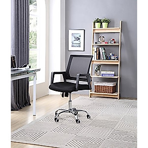 Hodedah Import HI-4025 Black Mesh Office Chair