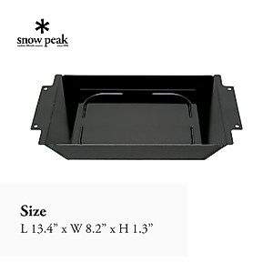 Snow Peak Grill Half Deep Depth Plate, Black