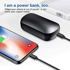 TBIIEXFL Headset Touch Function with Charging Box Stereo Headphones in-Ear Built-in Microphone Headphones Sports Subwoofer