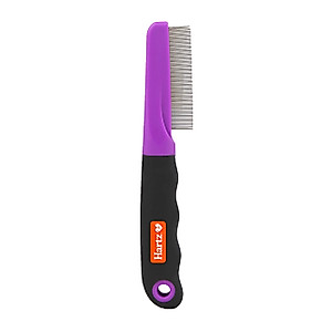 Hartz Groomer's Best Flea Comb for Dogs and Cats, Fine-Toothed Flea Comb to Remove Fleas & Flea Eggs, Gentle Pet Comb for Detangling or Dematting Face & Paws