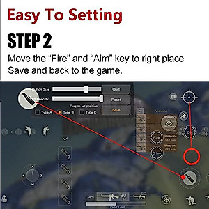 ZZoo Mobile Game Controller, Sensitive Shoot and Aim Keys L1R1 Shooter Controller for PUBG/Fortnite/Rules of Survival/Knives Out, Mobile Gaming Joysticks for iPhone Samsung Mobile (Black)