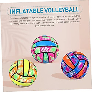 NOLITOY 3pcs The Ball Kids Sports Plastic Swimming Pool Kids for Girls Beach Sand Balls Swimming Pool Inflatable Water Ball Inflatable Volleyball Summer Beach Volleyball Boy