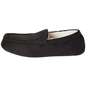 Amazon Essentials Women's Moccasin Slipper, Black, 7