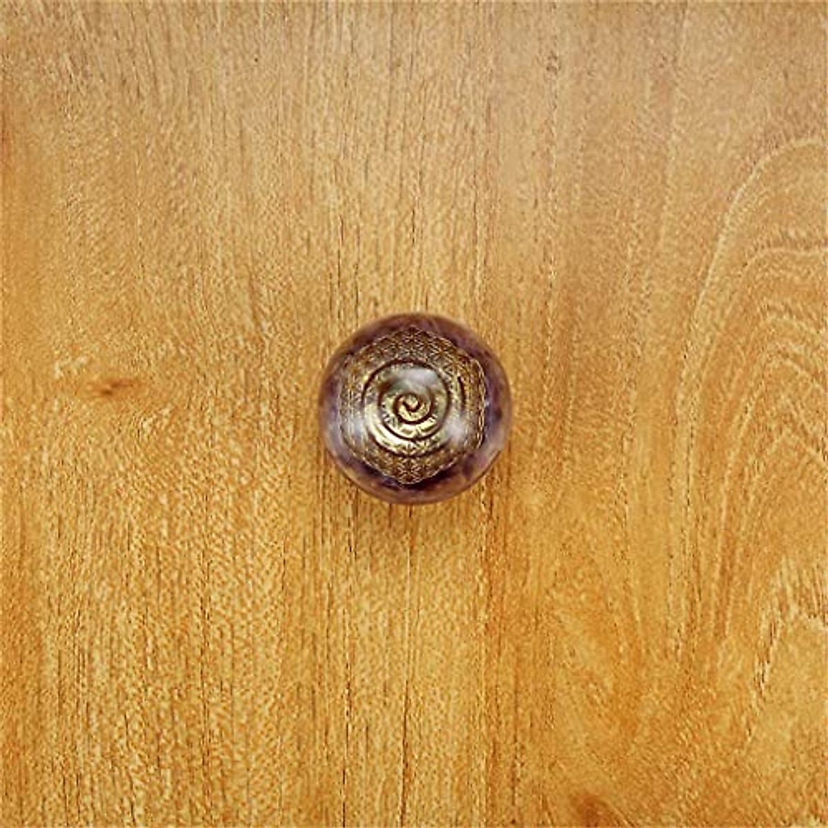 BITACS 6 Piece Chakra Symbol Cabinet Knob with Screws Chakra Healing Stone Dresser Drawer Knob Pull (Color : Argento, Size : As The Picture Shows)