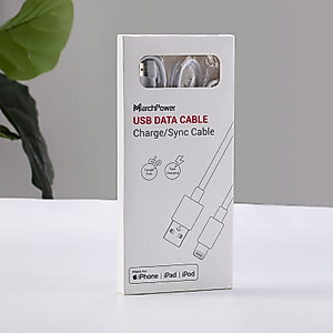 Marchpower iPhone Charger Cable MFi Certified Lightning Cable - 3Pack 3FT Fast Charging USB Cable Compatible iPhone Xs MAX XR X 8 8 Plus 7 7 Plus 6s 6s Plus 6 6 Plus and More