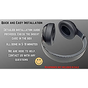 Premium Replacement Studio 3 Ear Pads/Studio 2 earpads Cushions. Compatible with Beats Studio 3 / Beats Studio 2 Headphones (Black). Premium Protein Leather | High Density Foam | Extra Thick