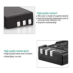 EN-EL9 EN EL9a Battery Pack, LP 2-Pack Rechargeable Li-Ion Battery Set, Replacement Battery Compatible with Nikon D40, D40X, D60, D3000, D5000 Cameras