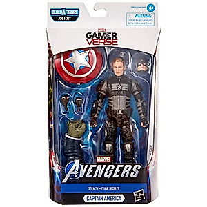 Avengers Hasbro Marvel Legends Series Gamerverse 6-inch Collectible Stealth Captain America Action Figure Toy, Ages 4 and Up