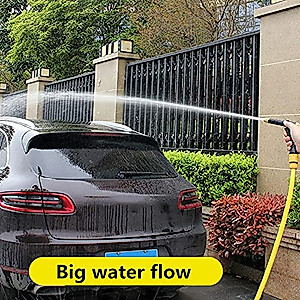 Hose Nozzle Sprayer, Metal High Pressure Leak-proof Water Hose Nozzle, Lengthen Ad-justable Nozzle Car Washing Garden Tool, for Car&Pet Washing, Garden Watering