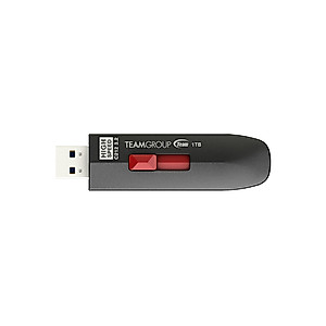 TEAMGROUP C212 Extreme Speed 1TB 1000/800MB/s USB 3.2 Gen 2 Easy Push-and-Pul Flash Thumb Drive External Data Storage Memory Stick Compatible with Computer/Laptop/PS4 PS5 TC21231TBB01