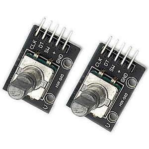 YUNIQUE USA 2 Pieces Rotary Encoder Module KY-040 for Raspberry Pi and Arduino