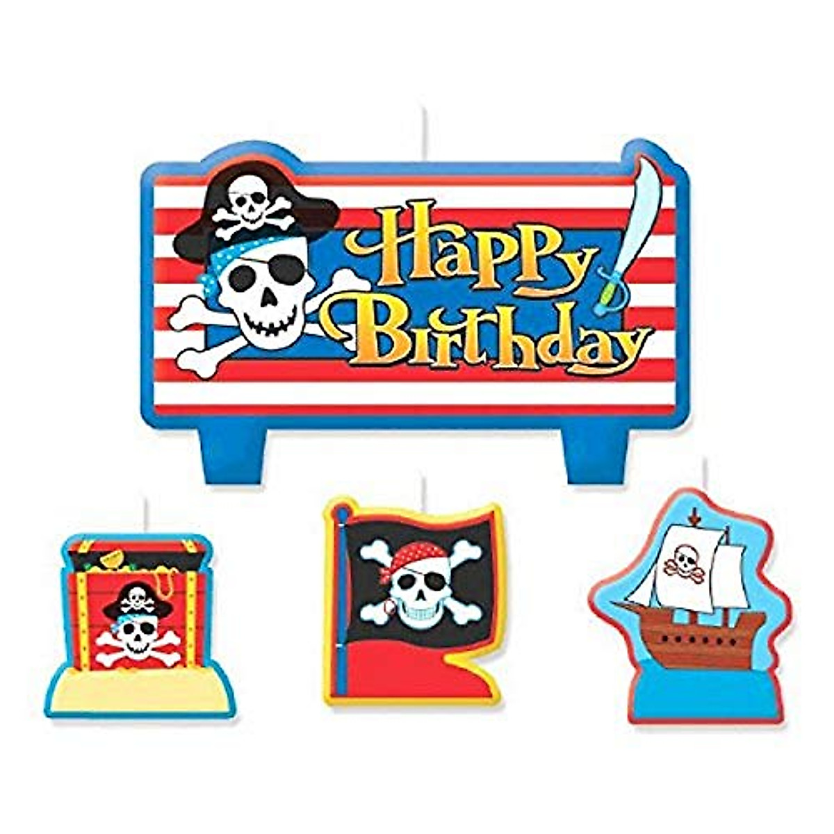 Pirate's Treasure Birthday Candle Set