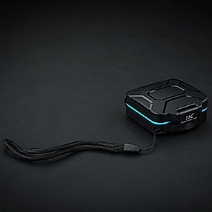 JJC Deluxe 8 Slots Compact Memory Card Case Holder Box Organizer for SD microSD SDXC microSDXC SDHC microSDHC TF Card, Travel-Friendly Memory Card Container with Water-Resistant & Shockproof Function