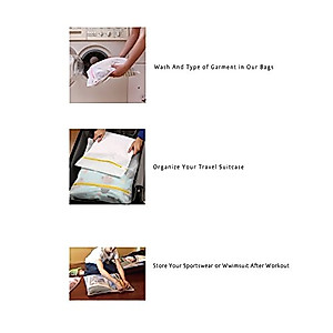 Kasiria Laundry Washing Bags,Clothing Washing Bags- 5 Medium for Laundry,Blouse, Hosiery, Stocking, Underwear, Bra and Lingerie, Travel Laundry Bag Pack of 5