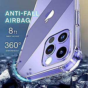 VISOZA iPhone 14 Pro Max Case | Clear Case for iPhone 14 Pro Max | Anti-Scratch | Shock Absorption | 2022 iPhone 6.7 inch Case | Reinforced Corner Protection Bumper | Crystal Clear