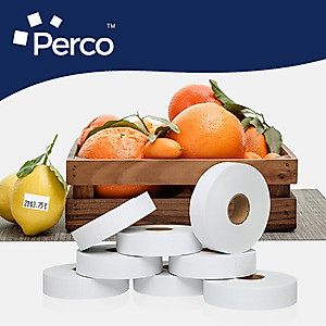 White Pricing Labels for Monarch 1131 Price Gun - 1 Sleeve, 20,000 Blank Marking Labels - with Ink Roll Included