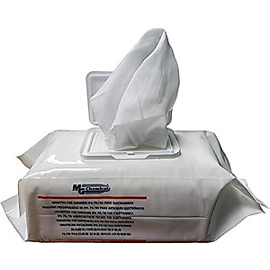 MG Chemicals 8241 IPA 70/30 Presaturated Wipes for Electronics - 140 Wipes in a Resealable Soft Pack, Clear (8241-140)