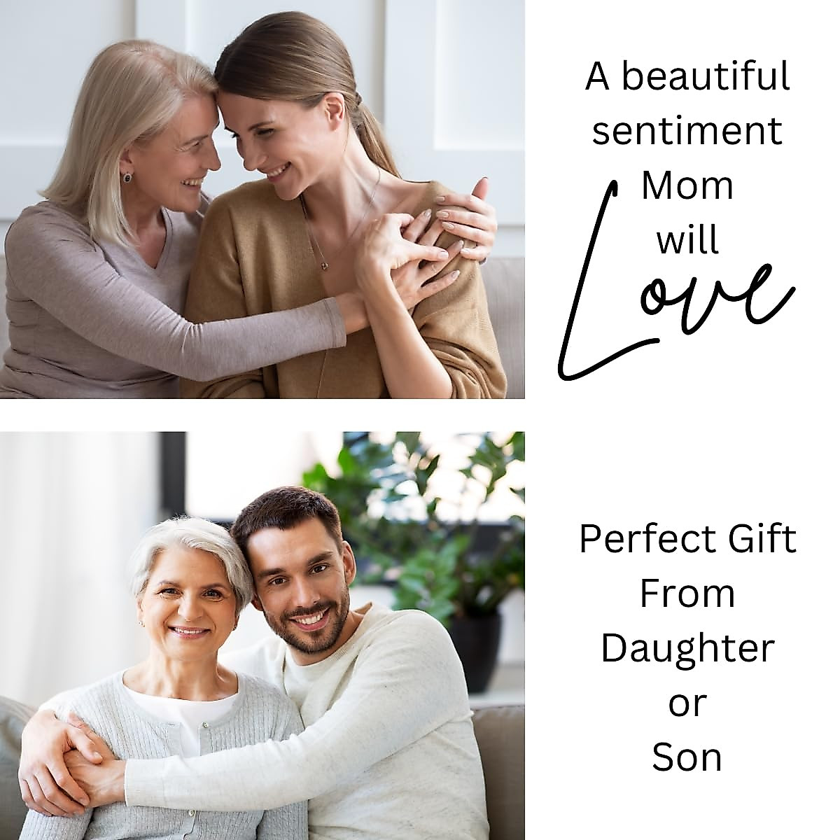 Mom, Now That I'm Older- Gift for Mom from Daughter Or Son for Mother's Day, Christmas, Birthday - Made in USA - Mom's 50th/70th/80th Birthday Gift, 5 x 7 inches, Wood Color