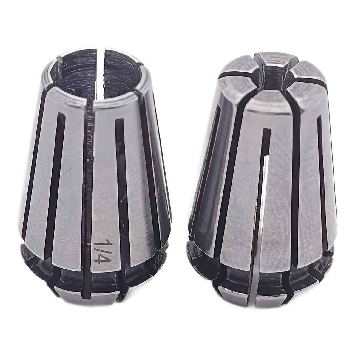 F.L.S Er11 Spring Collet Set, 1/8" and 1/4" ER11 Collet Chuck for CNC Engraving Machine & Milling Lathe Tool