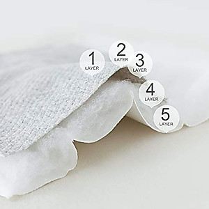 Chuchu Puff Baby Sleeping Bag, Autumn and Winter, Detachable Long Sleeves 2.5 Tog Inverted Zipper Warm Wearable Blanket Super Soft Breathable Cotton Baby Sleep Bag fit Infants and Toddler, 6-18 Months