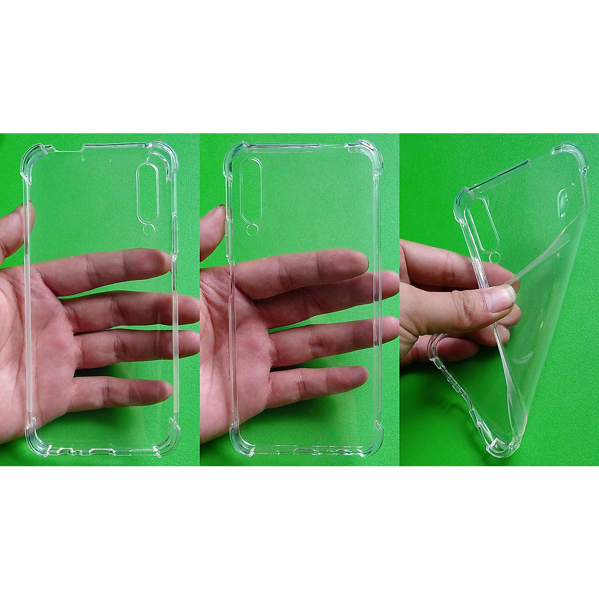 USTIYA Case for Huawei Y9s / Honor 9X Pro Clear TPU Four Corners Cover Transparent Soft