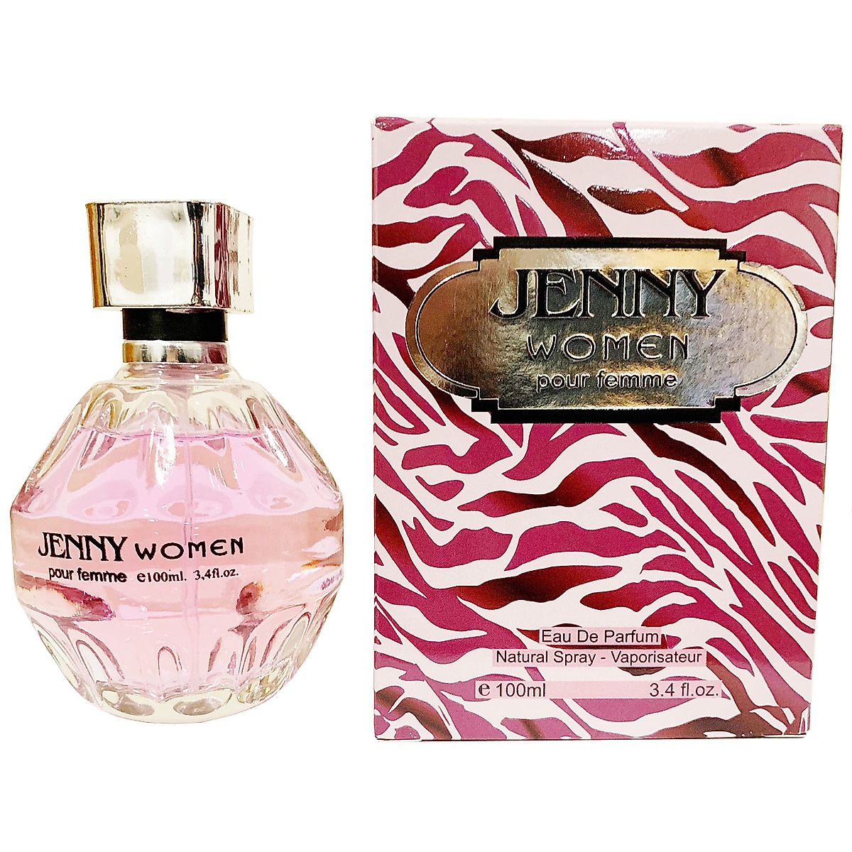 META-BOSEM Jenny/Amor De La Vida Eau de Parfum Natural Spray for Women, Wonderful Gift, Fresh Scent, Daytime & Casual Use, a Classic Bottle, 3.4 Ounce/100 Ml Each (Pack of 2)