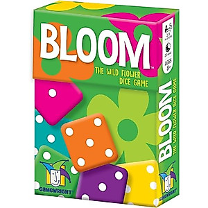 Gamewright - Bloom - The Colorful Wild Flower Roll and Write Dice Game, 5"