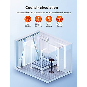 Delvit Standing fan,Oscillating Fan with Remote control,Quiet,Electric Pedestal 13 Speed Levels, 9-Hour Timer, 3 Wind Modes, 14-inch Adjustable Height for House Room Office Bedroom Use (Black)