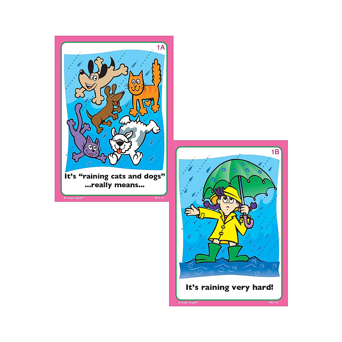 Super Duper Publications | Idioms Fun Deck | Figurative Language Skills Flash Cards | Educational Learning Materials for Children