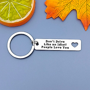 Jielahua Drive Safe Keychain New Driver Keychain Sweet Sixteen Gift Keyring Teen Daughter Gift Trucker Gift Birthday Gift Girl Key Chain Driver Keychain for Son Daughter Boyfriend