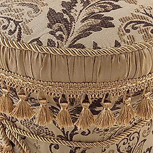 Jennifer Taylor Home Leona Decorative Ottoman, Brown