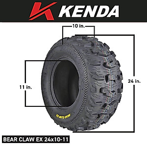 Kenda Bear Claw EX 24x10-11 ATV 6 PLY Tire (2 Pack)