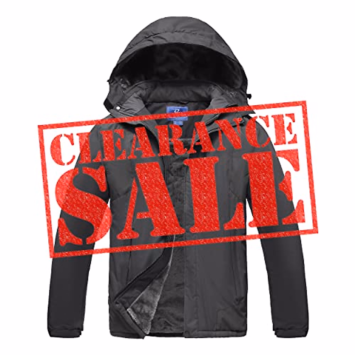 Purltoan Rain Jacket Men Winter Mountain Snow Skiing Raincoats Windproof Water Resistant Soft Shell Fleece Tactical Coat Darkgrey 3XL