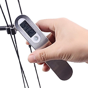 AHOSOUTLY Archery Bow Scale Recurve/Compound Bow 110 lb/50 kg Tuning Scale LCD Display g/oz/kg/lb