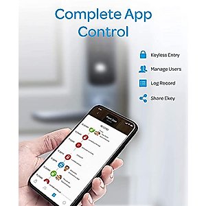 ULTRALOQ UL3 BT 2nd Gen Smart Lock (Satin Nickel), 5-in-1 Keyless Entry Door Lock with Bluetooth, Biometric Fingerprint and Touch Digital Keypad, Smart Door Lock Latch Edition