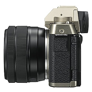 Fujifilm X-T100 Mirrorless Digital Camera w/XC15-45mmF3.5-5.6 OIS PZ Lens - Champagne Gold