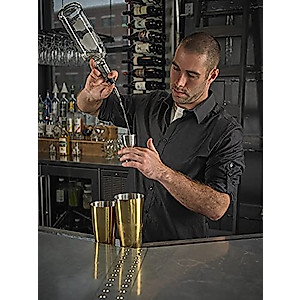 Barfly M37006 Heavy-Duty Straight Rim Bell Jigger, 1 oz x 2 oz, Stainless Steel